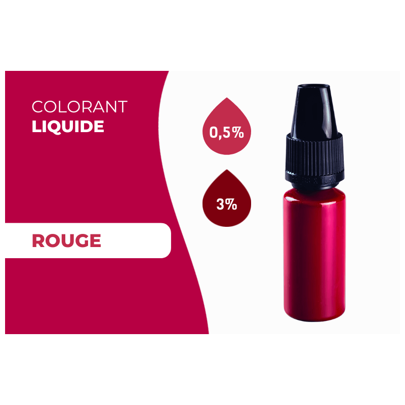 Colorant Liquide Rouge pour Bougies et Fondants parfumés