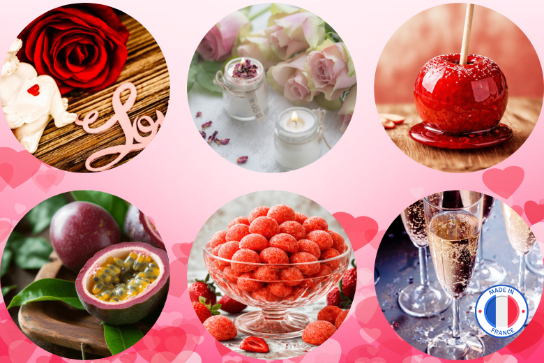 Pack Saint-Valentin / 6 parfums de Grasse pour bougies artisanales